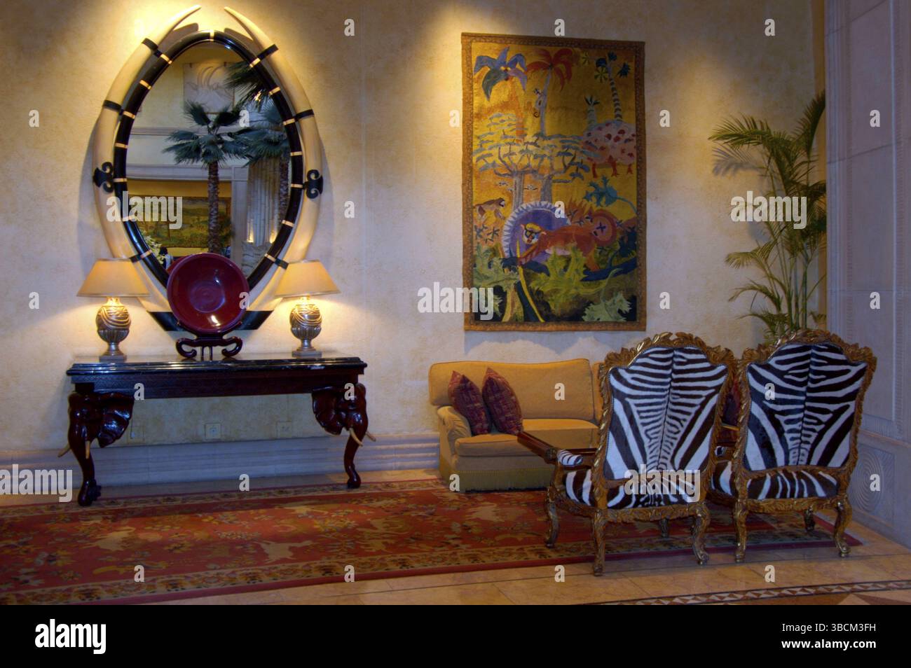 Lobby of Palace Hotel, luxory hotel, Sun City, South Africa, reception ...
