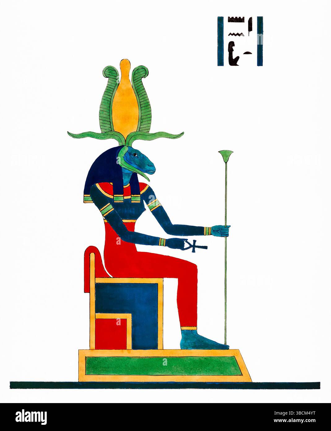 Detailed illustration of Neith, Egyptian goddess of war, hunting, and ...