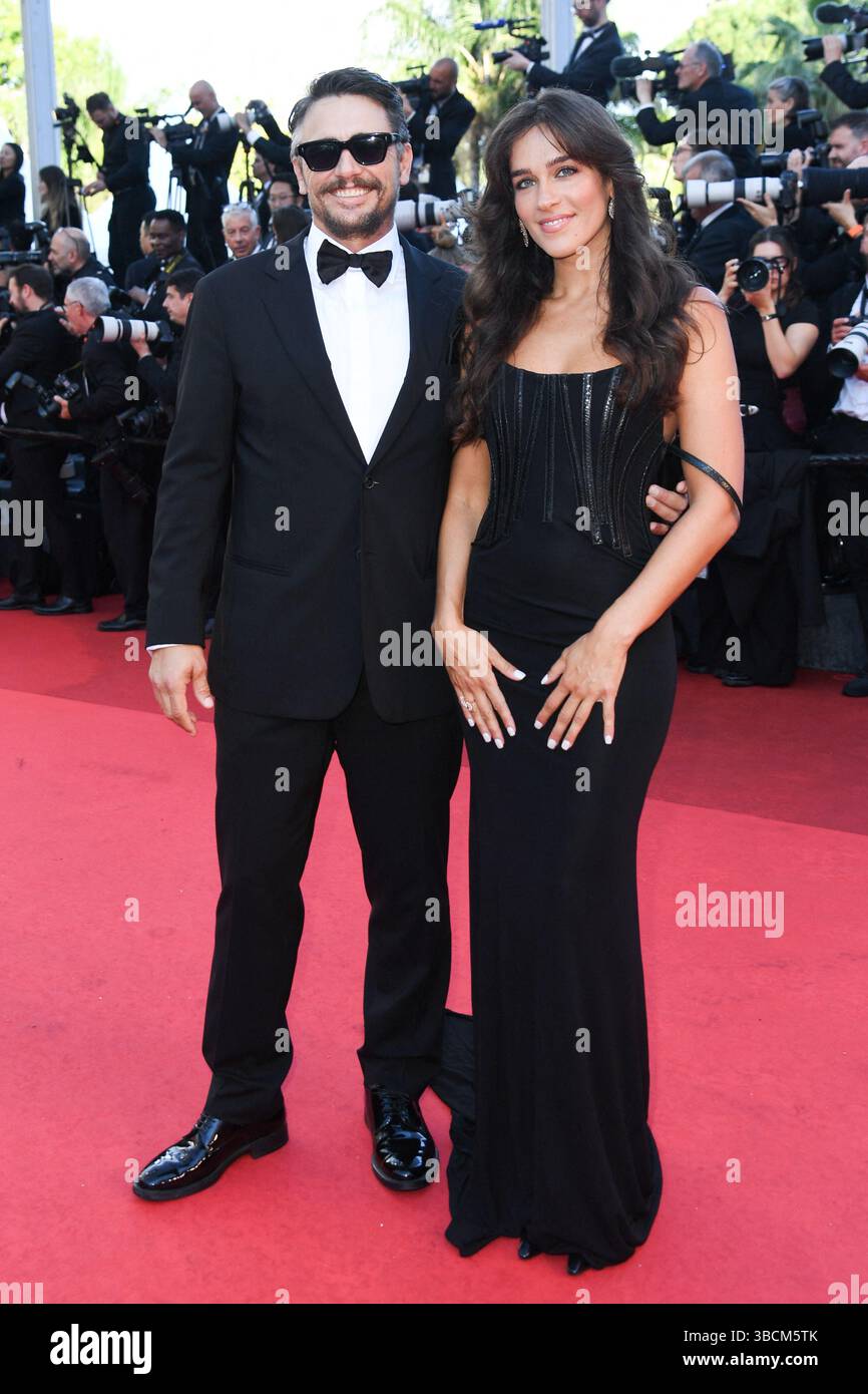 Cannes, France. 20th May, 2025. James Franco and Izabel Pakzad ...
