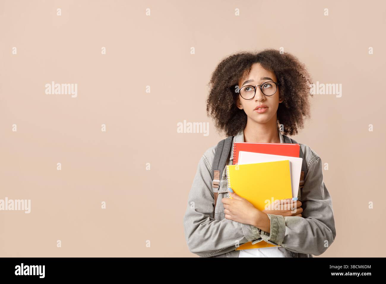 Human natural emotions of sadness and fatigue. Tired african american ...