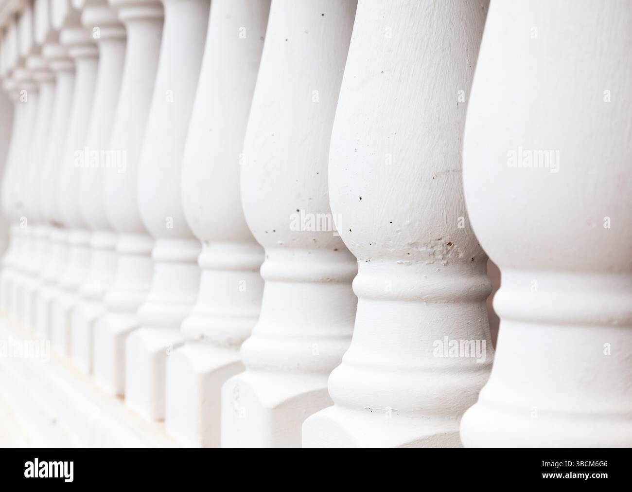 White columns in antique style close up Stock Photo - Alamy