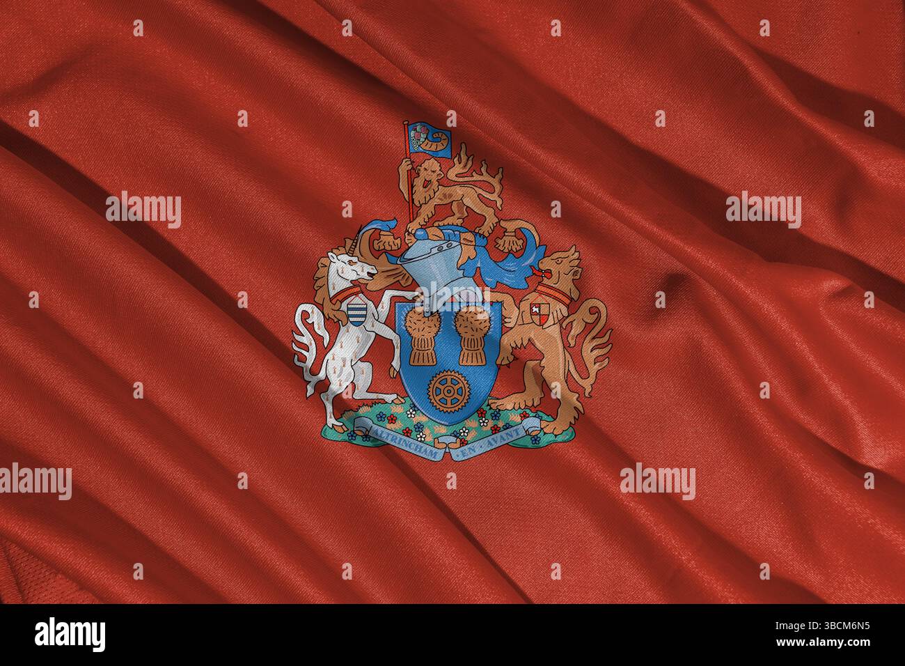 Pringsewu, Lampung; May 21, 2025; Logo Flag Waving Banner of Altrincham ...