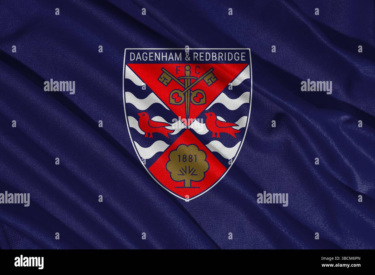 Pringsewu, Lampung; May 21, 2025; Logo Flag Waving Banner of Dagenham ...