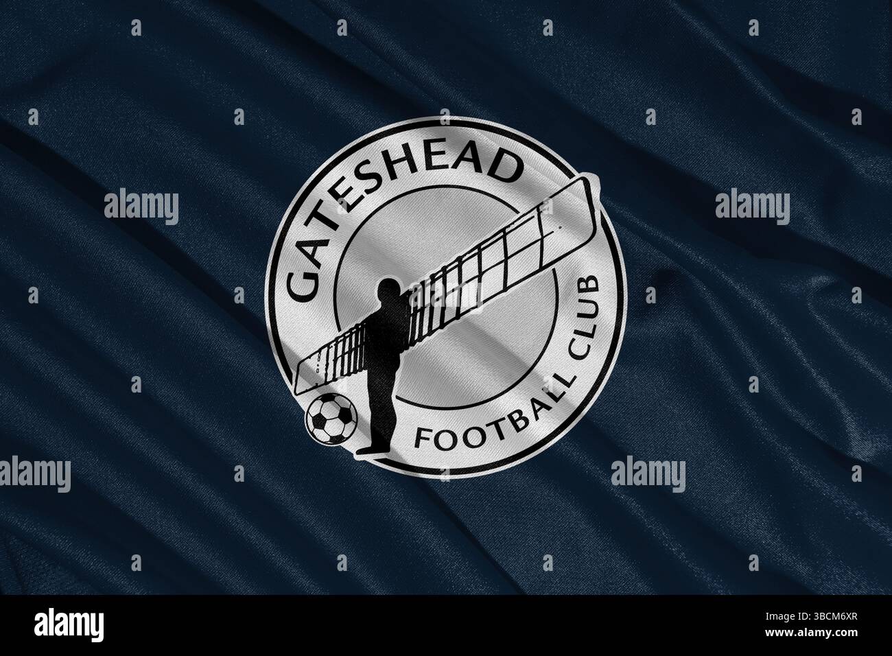 Pringsewu, Lampung; May 21, 2025; Logo Flag Waving Banner of Gateshead ...