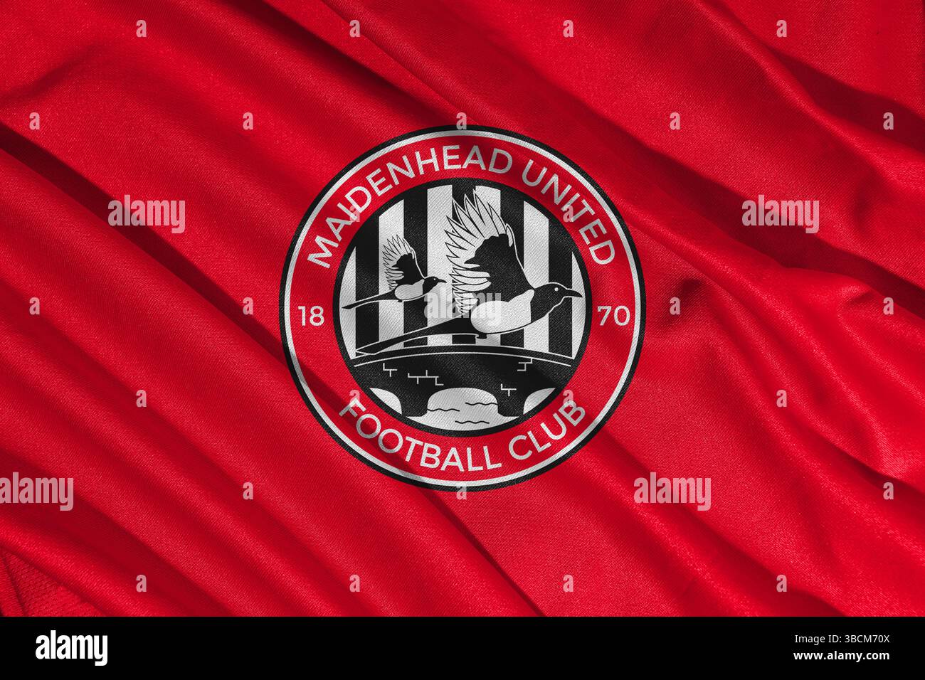 Pringsewu, Lampung; May 21, 2025; Logo Flag Waving Banner of Maidenhead ...