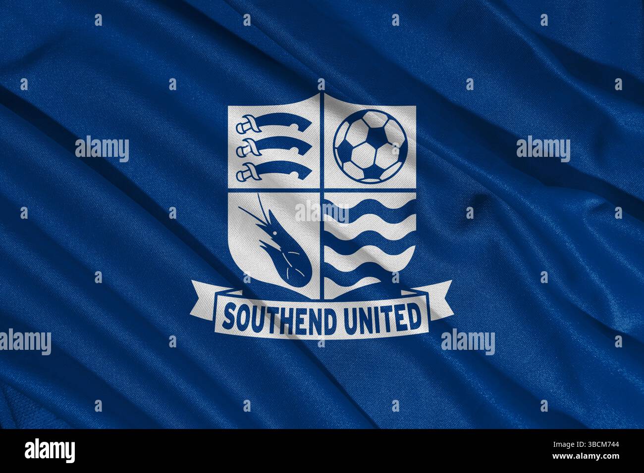 Pringsewu, Lampung; May 21, 2025; Logo Flag Waving Banner of Southend ...