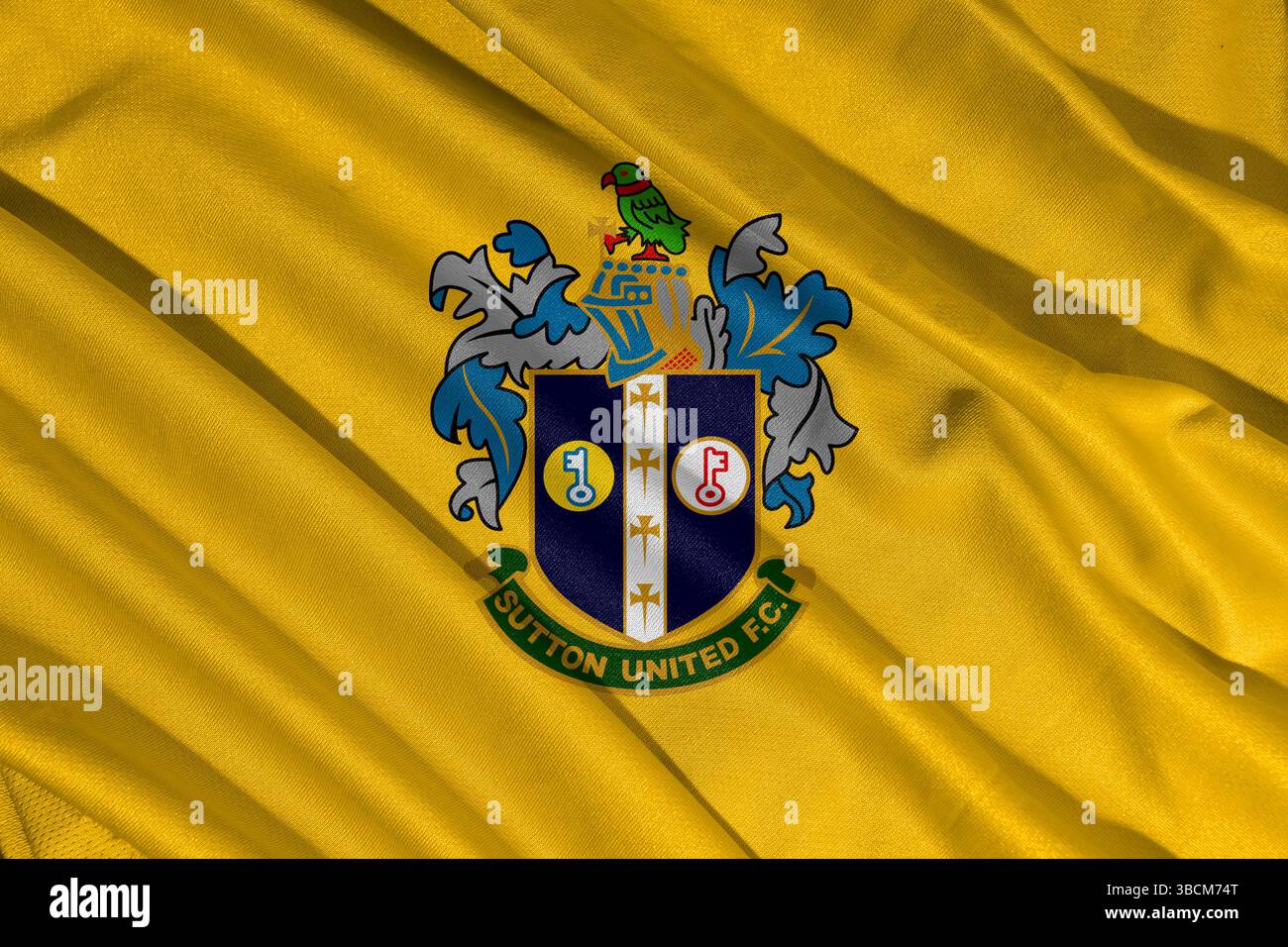 Pringsewu, Lampung; May 21, 2025; Logo Flag Waving Banner of Sutton ...