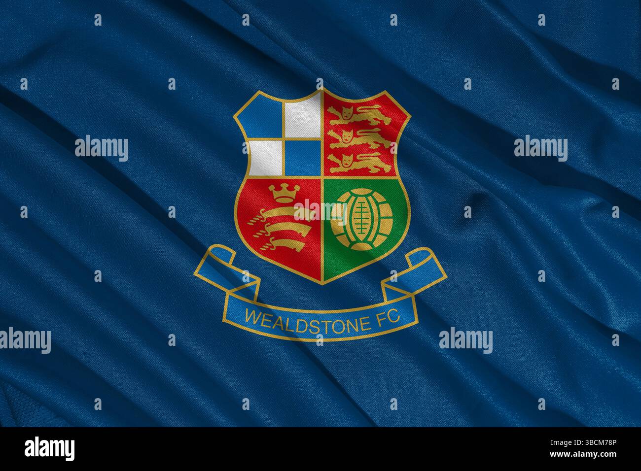 Pringsewu, Lampung; May 21, 2025; Logo Flag Waving Banner of Wealdstone ...