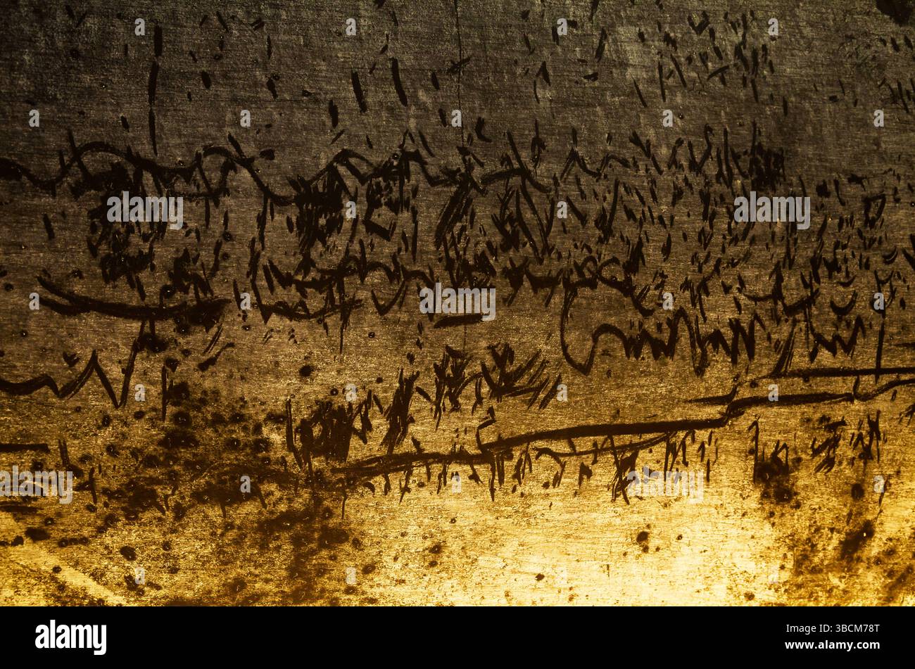 Cave paintings of ancient people. Ancient drawings in the cave Stock ...