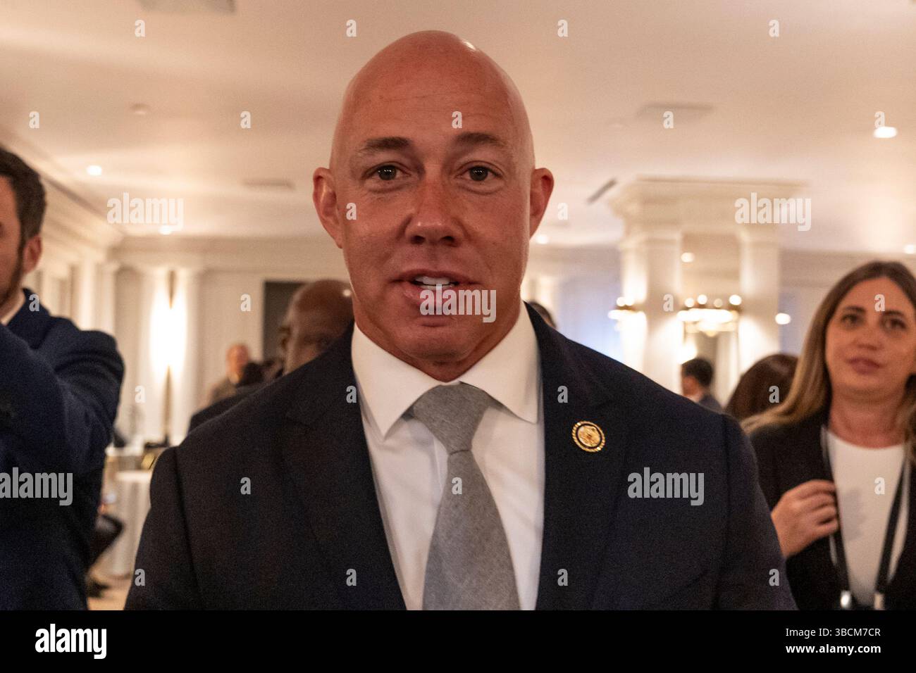New York, New York, USA. 19th May, 2025. Congressman Brian Mast attends ...
