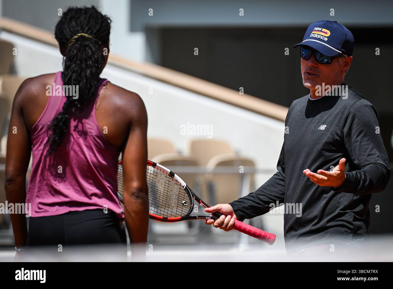 Paris, France, France. 20th May, 2025. Coco GAUFF of United States with ...