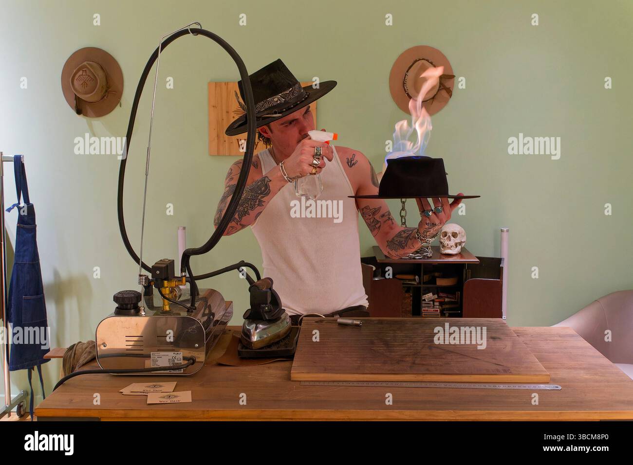 Paris, France. 13th May, 2025. Why Hats. Pop-up store at the Majestic ...
