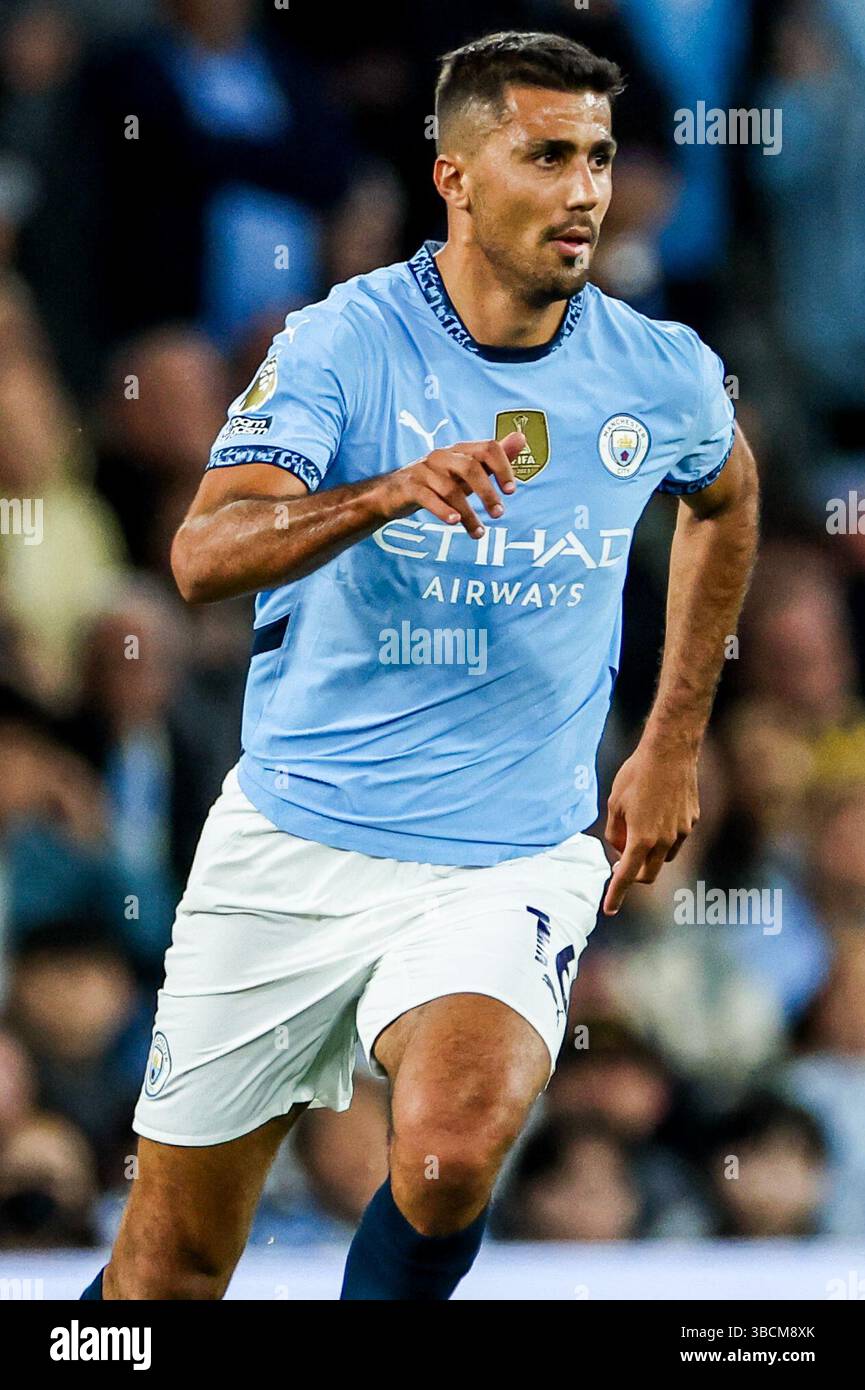 Manchester, UK. 20th May, 2025. Rodrigo of Manchester City in action ...