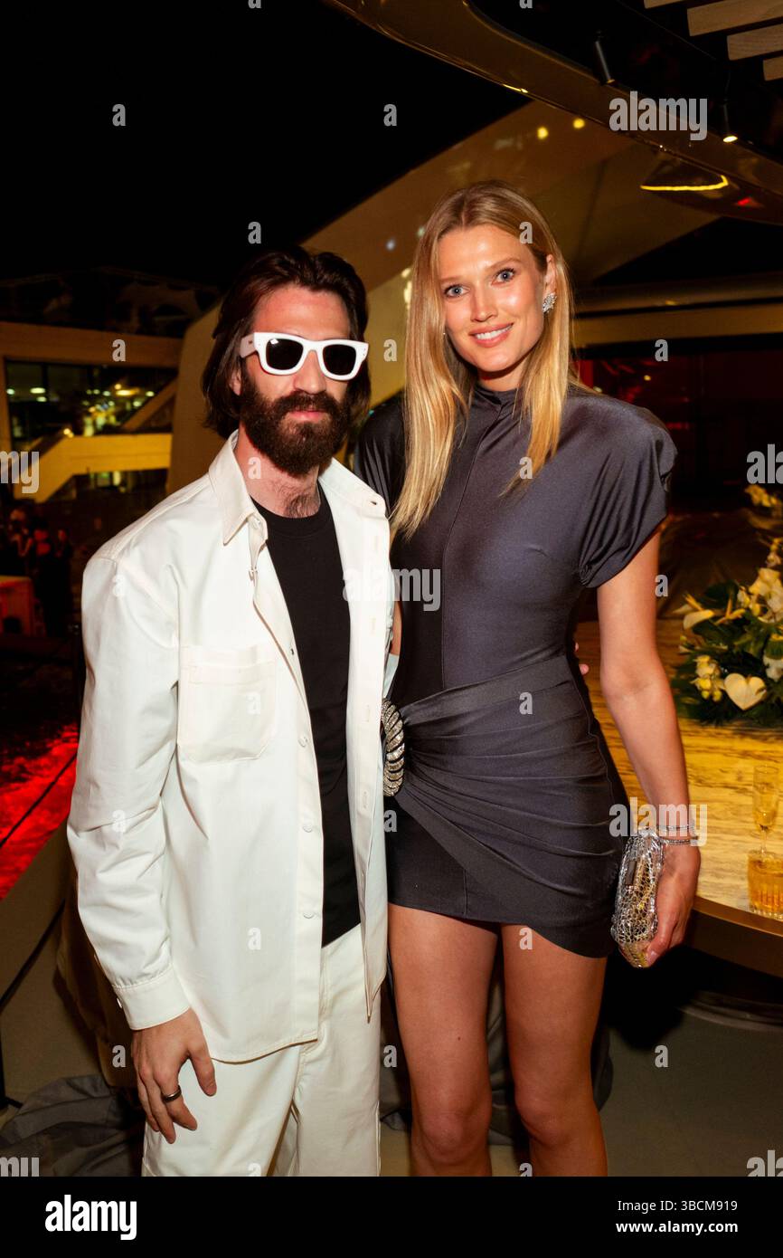 Leonardo Maria Del Vecchio, Toni Garrn 78th Cannes Film Festival Party ...
