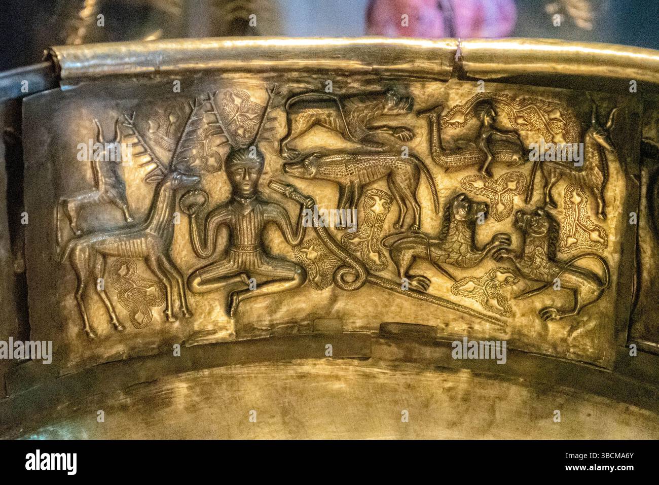 The Gundestrup cauldron is a silver vessel dated from between 200 BC ...