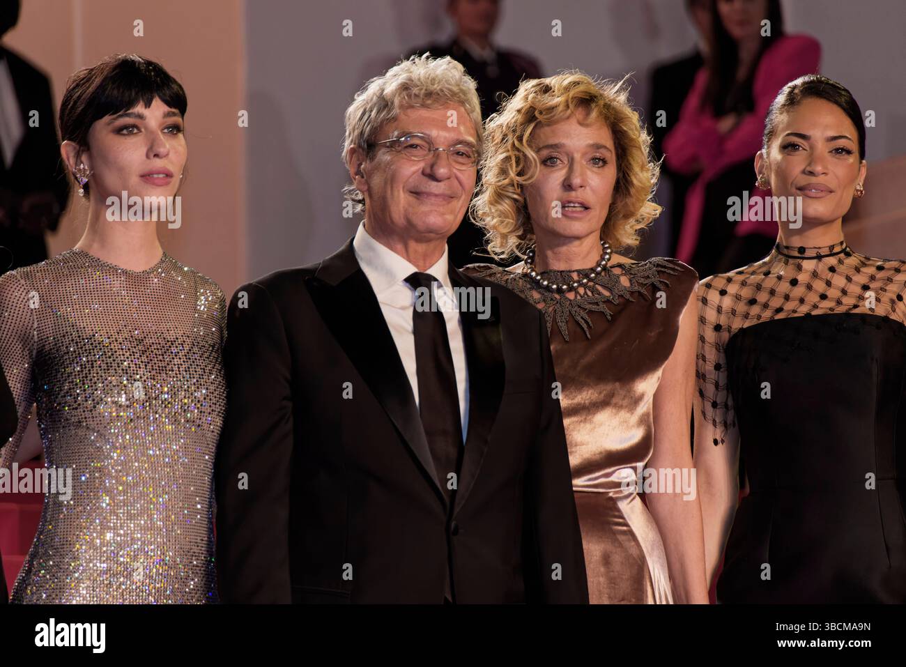 Cannes, France. 20th May, 2025. Matilda De Angelis, Mario Martone ...