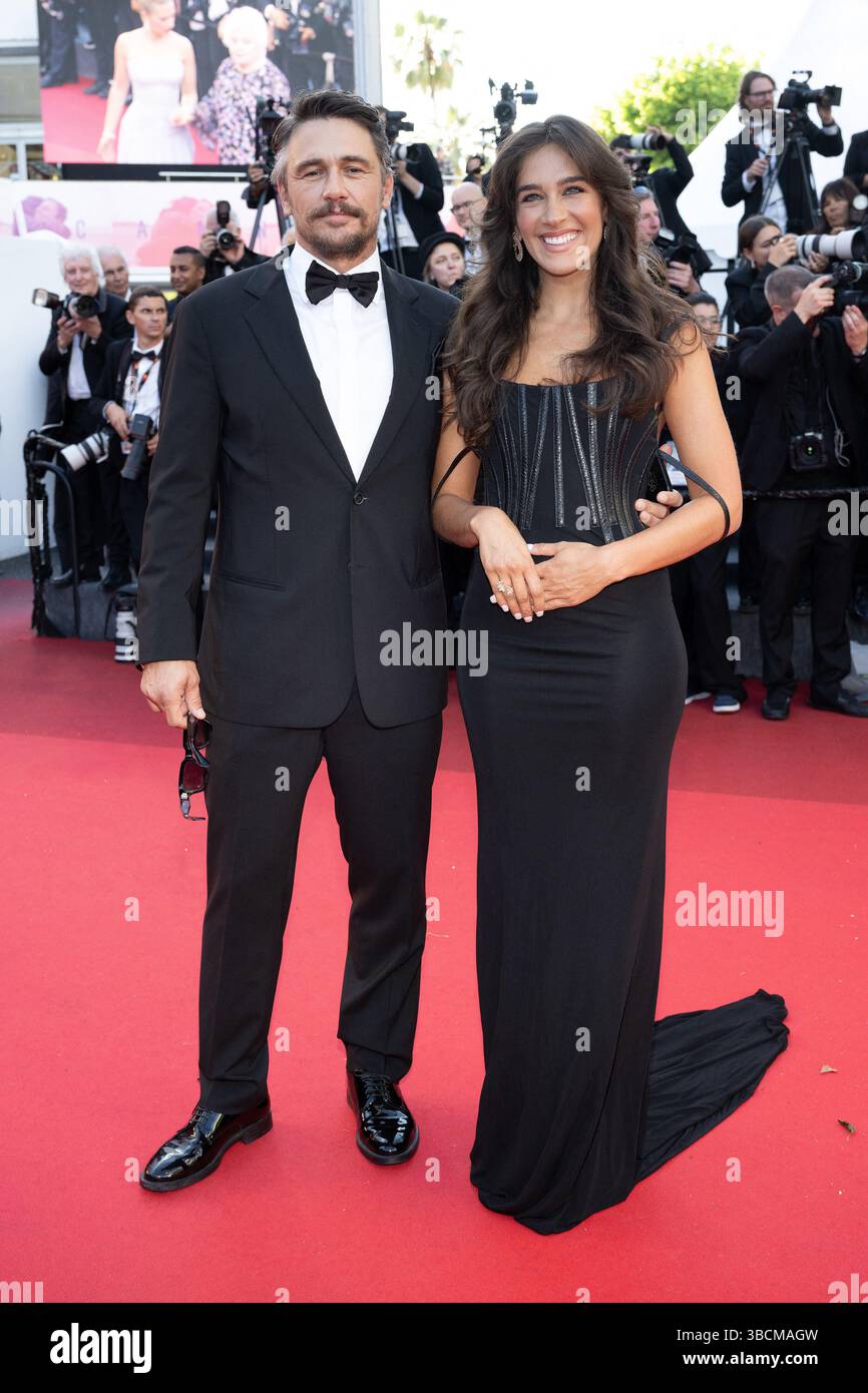 Cannes, France. 20th May, 2025. James Franco and Izabel Pakzad attend ...