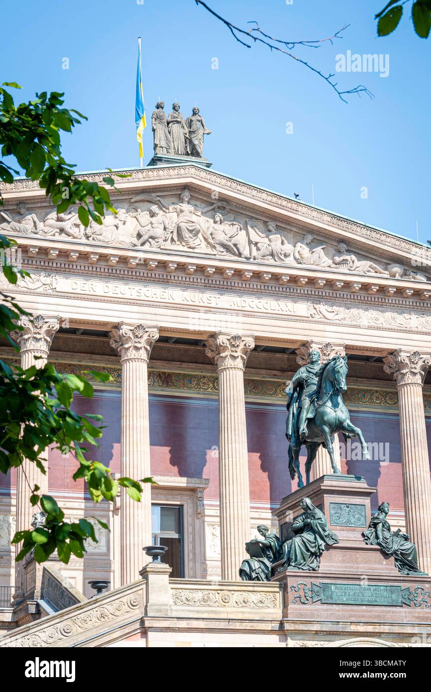 Berlin, Germany, 15.8.2022 - The Alte Nationalgalerie (lit. Old ...