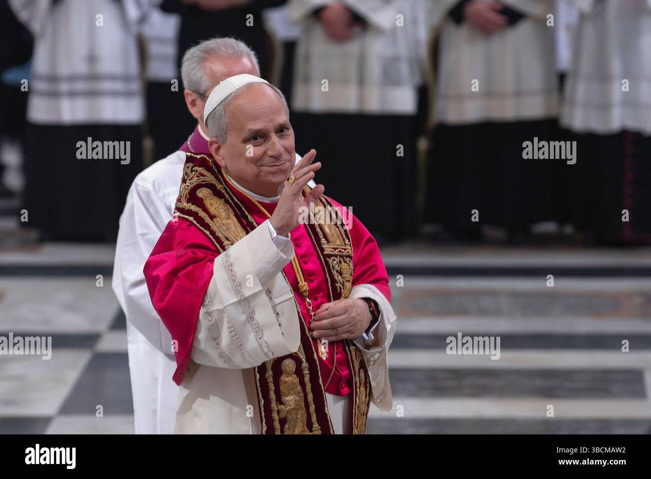 Rome, Italy, 2 0 May 2025. Pope Leo XIV visits the Basilica of St. Paul ...