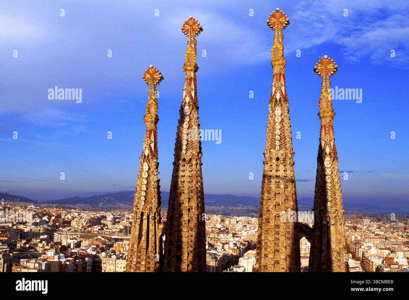 Church of the Holy Family, built by Antonio Gaudi, Barcelona, Spain ...