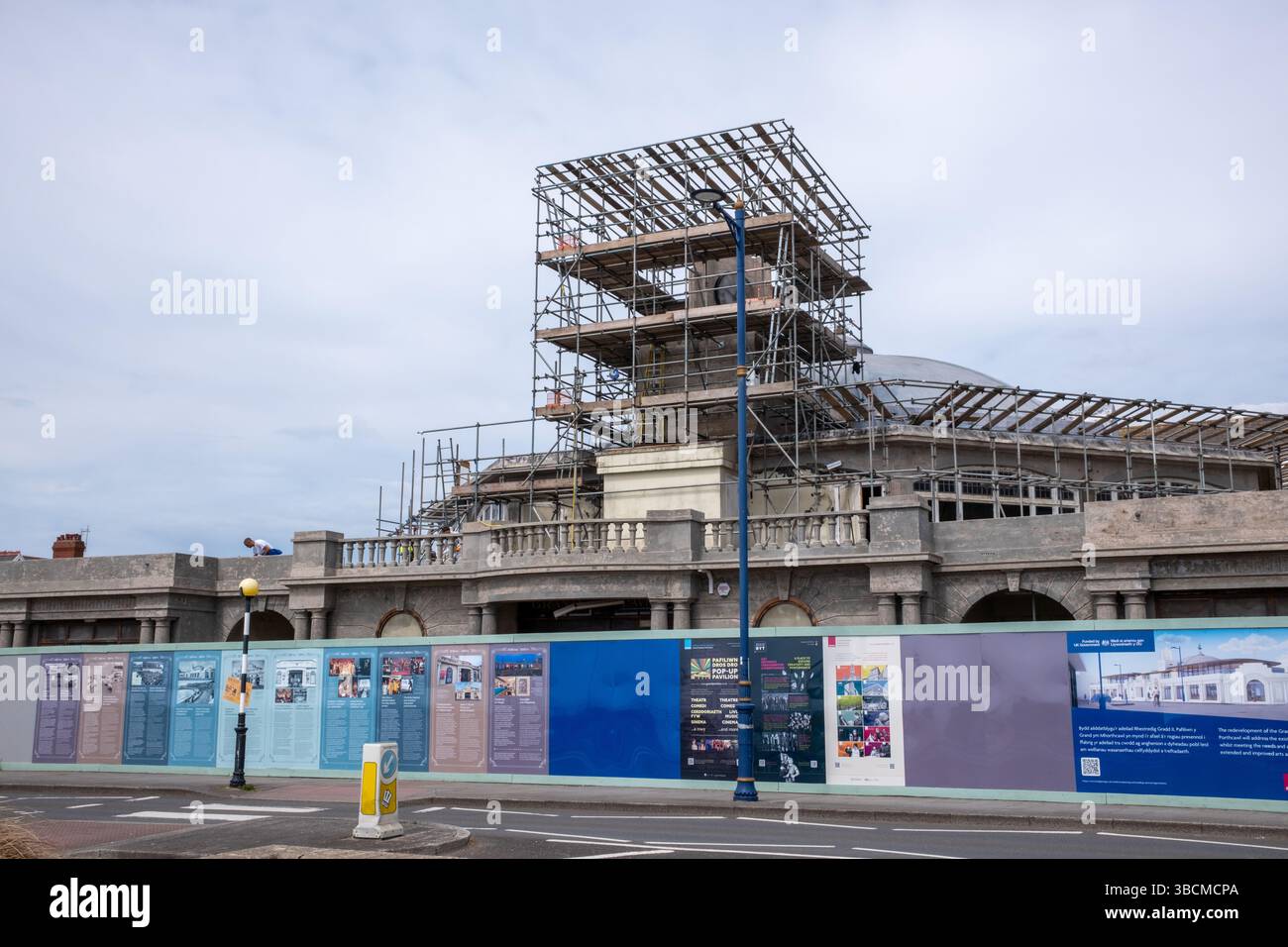 The Grand Pavilion under Construction in Porthcawl South Wales Stock ...