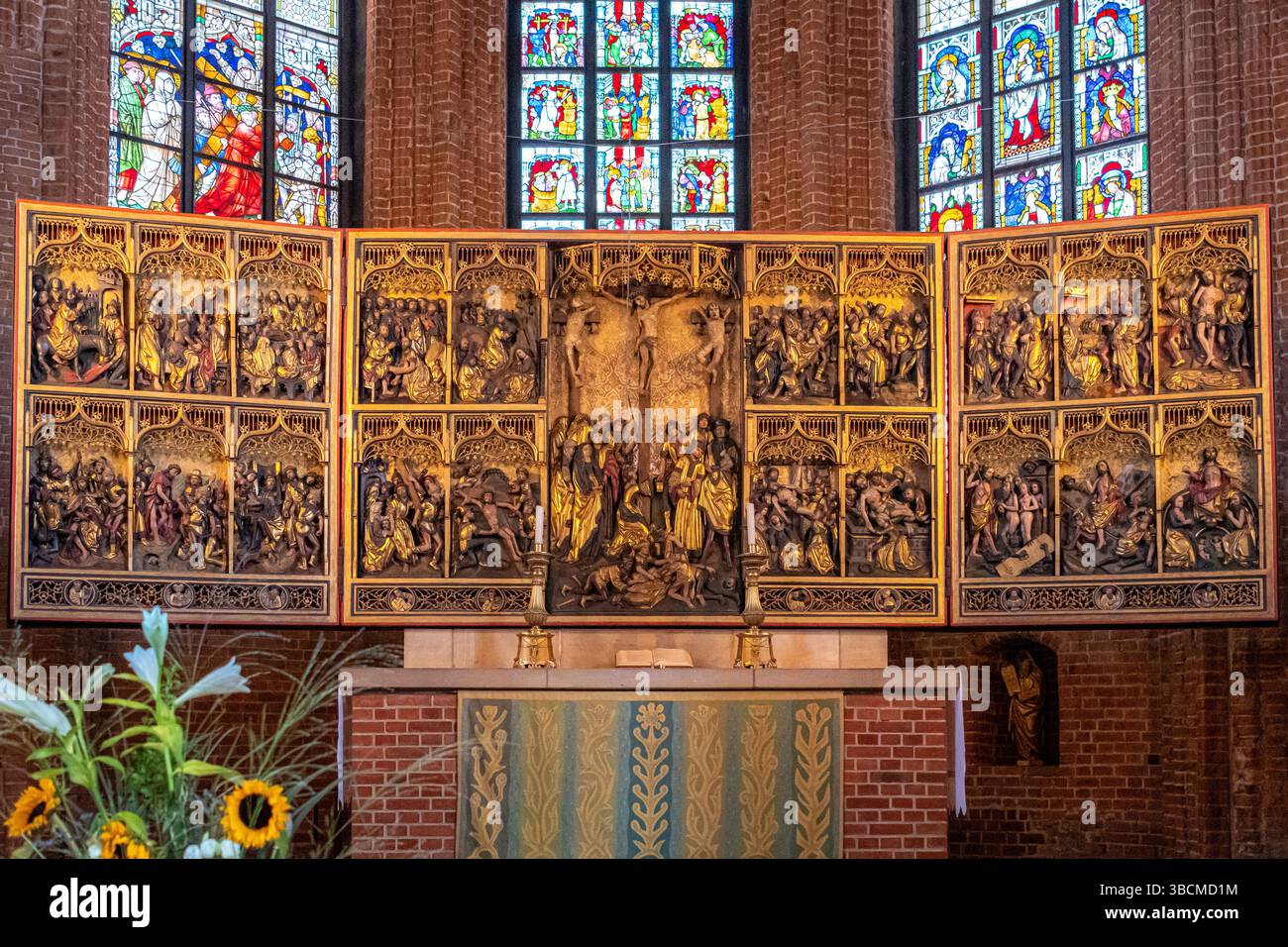 The main altar of Market Church (German: Marktkirche) in Hannover ...
