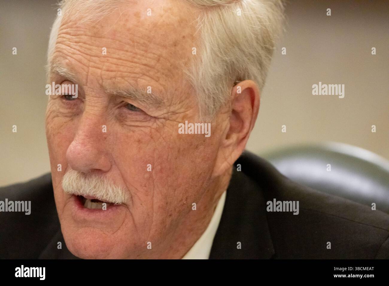 United States Senator Angus King, Jr. (Independent of Maine) makes ...