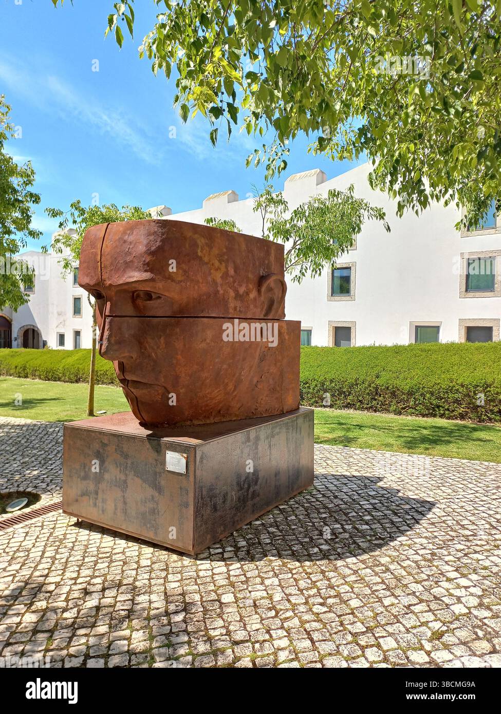 Cascais Portugal May 1 2025 Modern art installation featuring large ...