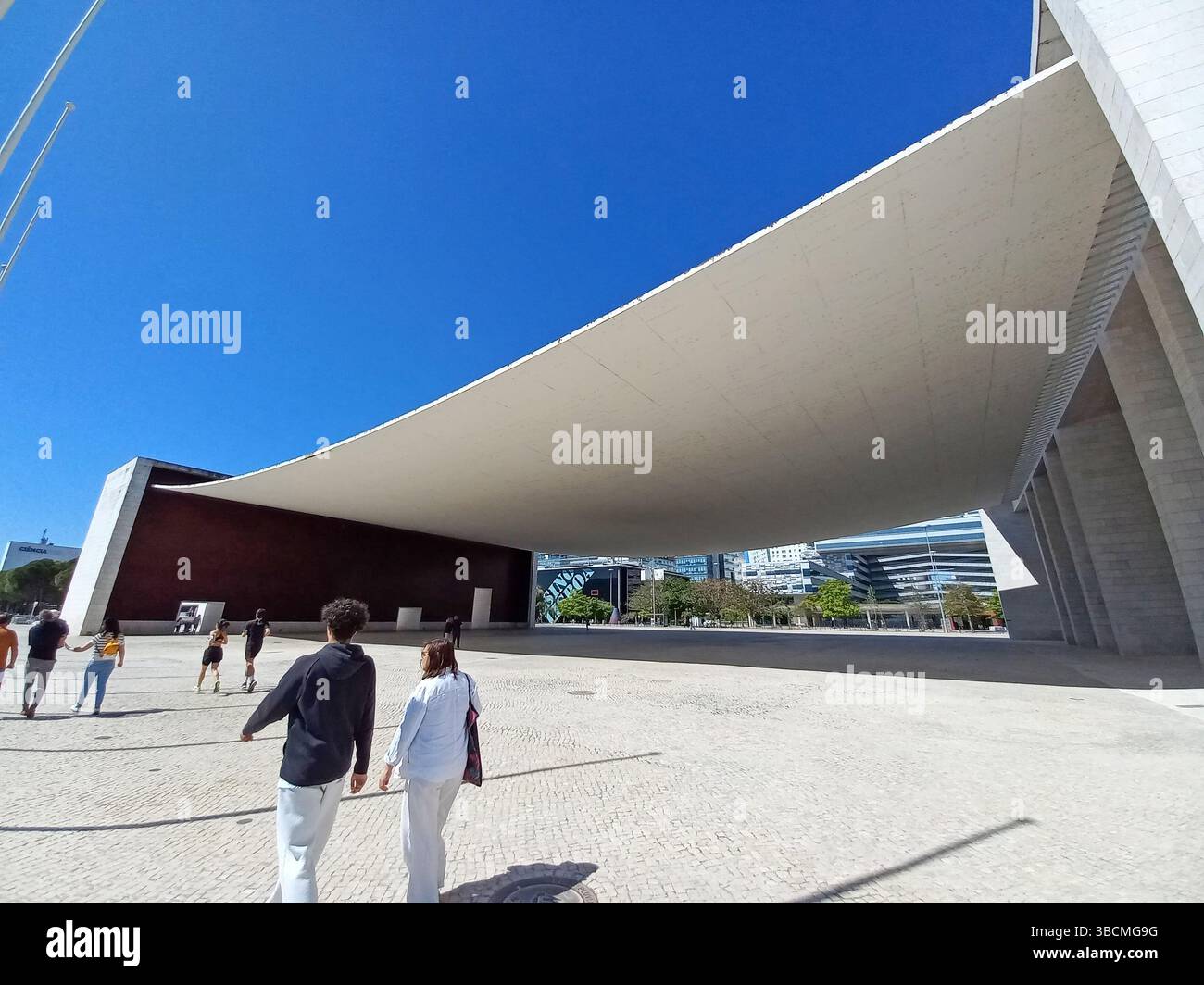 Lisbon Portugal. April 04 2025. Contemporary Portugal Pavilion in ...