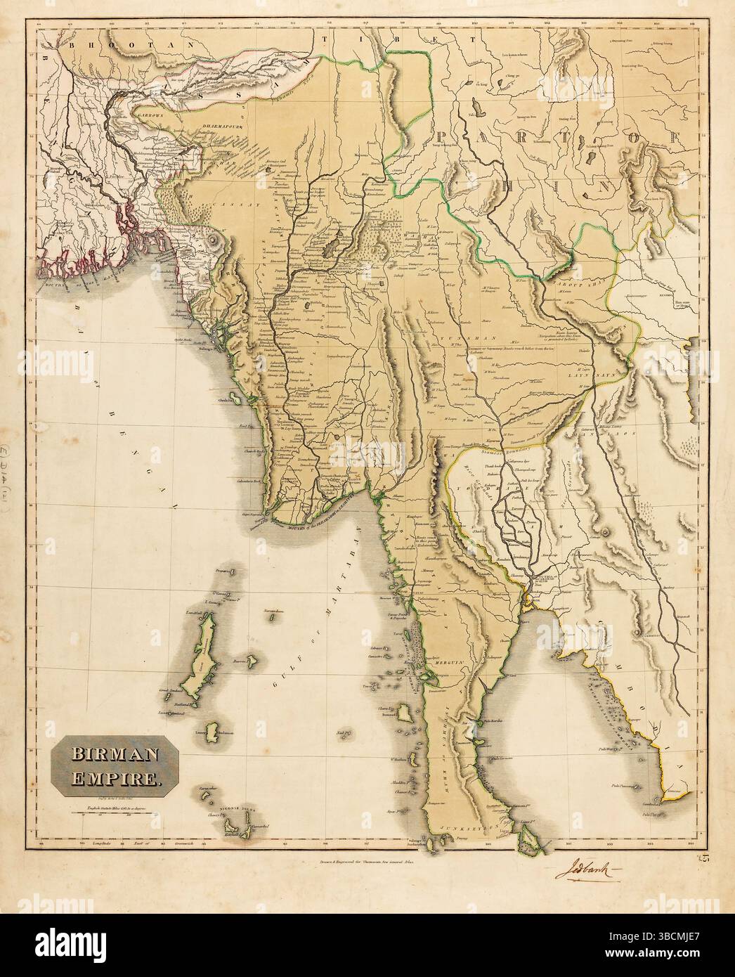 Birman Empire. Drawn & Engraved for Thomson's New General Atlas [1824 ...