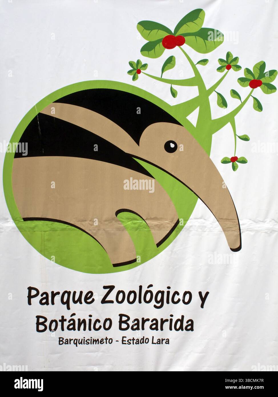 Sign Bararida Zoo and Botanical Garden, Barquisimeto, Lara Province ...