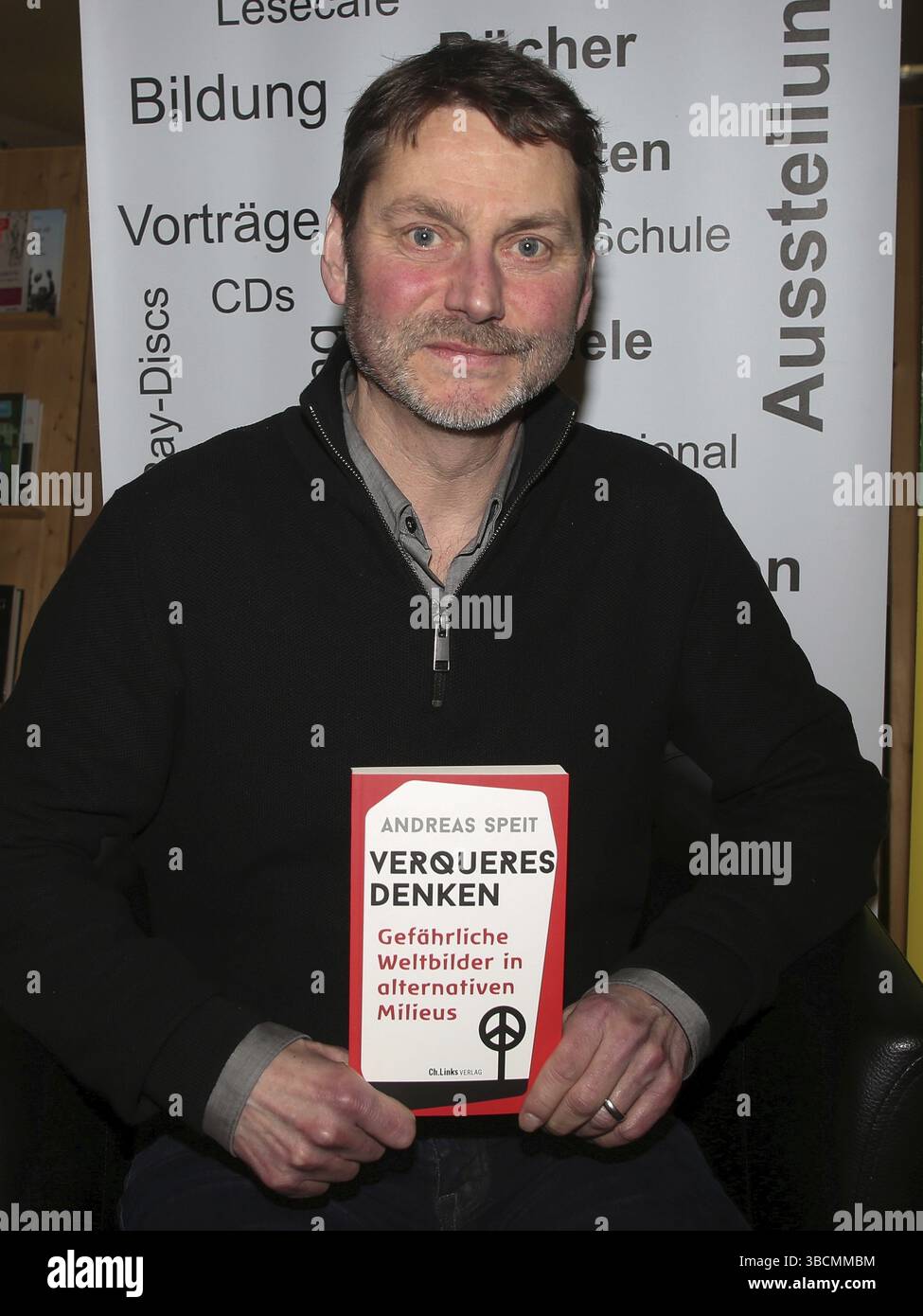 German right-wing extremism researcher and author Andreas Speit reads ...