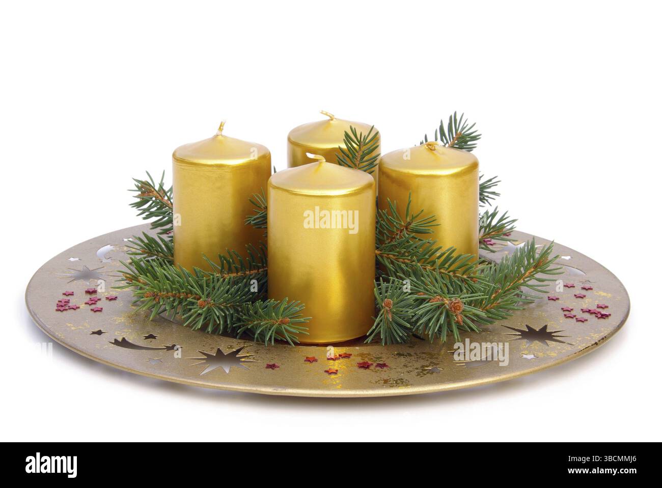 Advent flower arrangement, advent wreath Stock Photo - Alamy