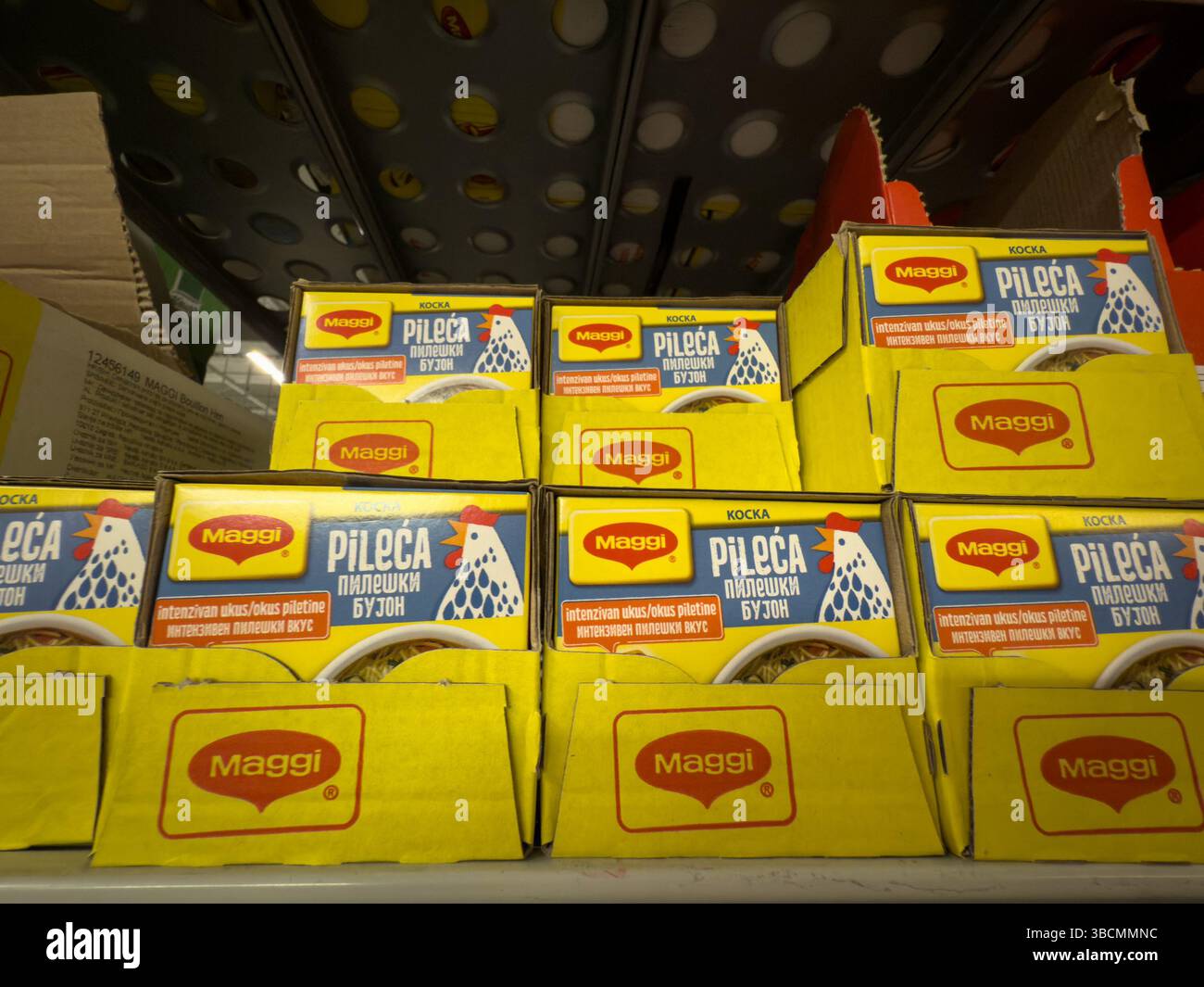 BELGRADE, SERBIA - MARCH 15, 2025: yellow Maggi chicken stock cubes ...