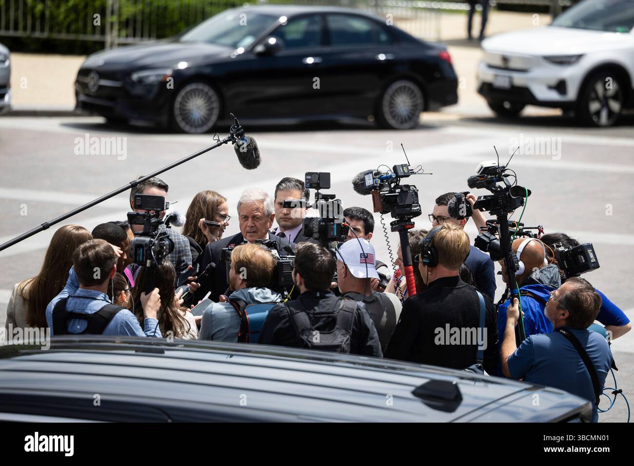 Rep. Ralph Norman (R-S.C.) speaks with reporters outside the U.S ...
