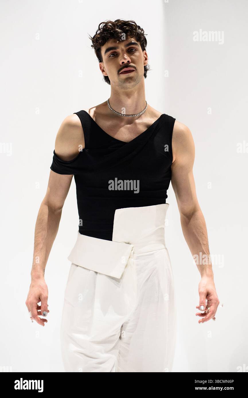 Portrait Session Eurovision 2025 Featuring: Gabry during the promo y evento privado eurovisión ...