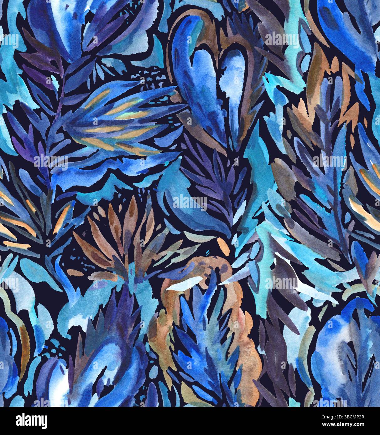 Bright colorful abstract pattern with oraganic shapes and nature ...