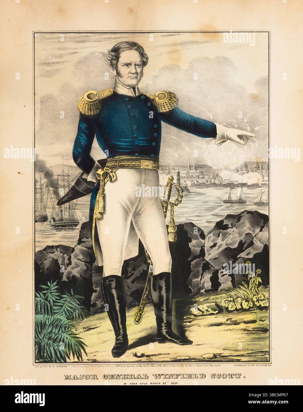 Portrait of United States Major General Winfield Scott standing in ...