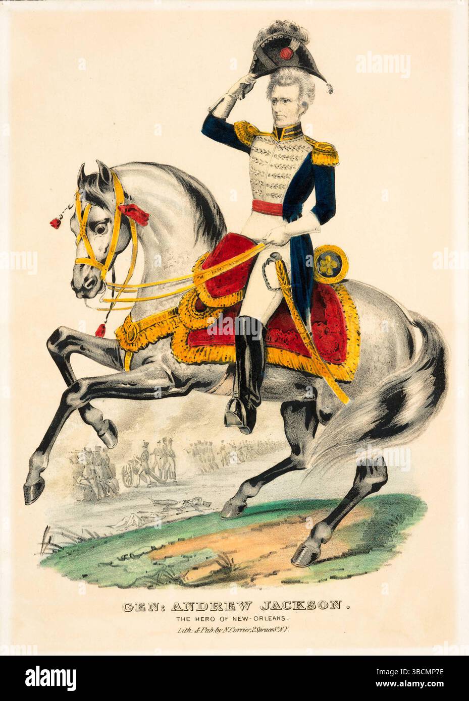 Gen: Andrew Jackson. The hero of New-Orleans.. Portrait of United ...