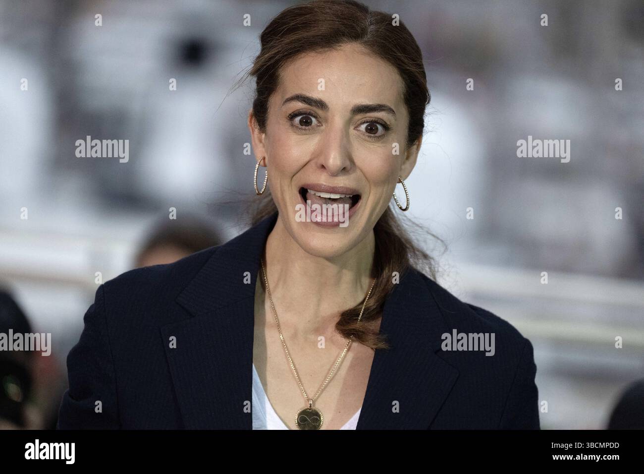 Cannes, France. 20th May, 2025. Zineb Triki poses during the Eagles of ...