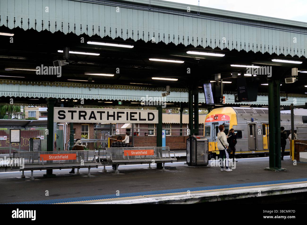 Sydney, Australia. 21st May, 2025. An empty platform at Strathfield ...