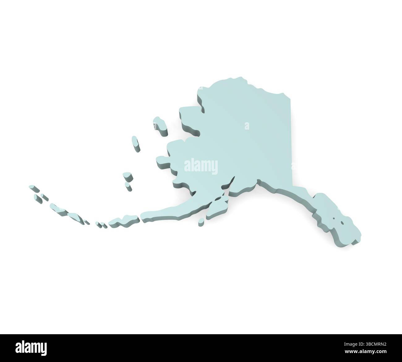 Alaska relief map hi-res stock photography and images - Alamy
