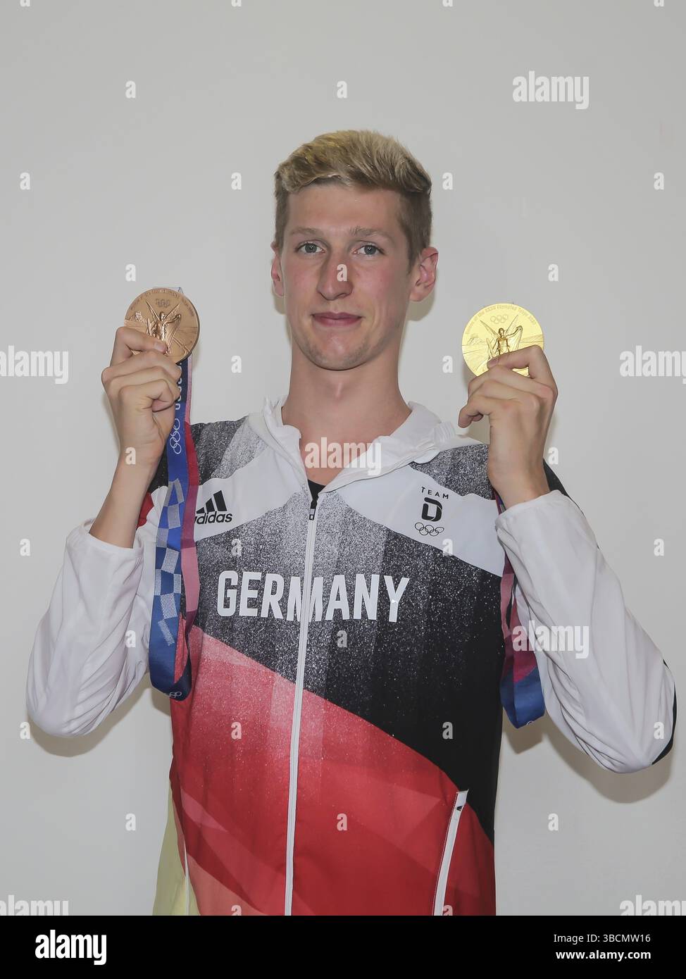 Olympic champion swimmer Florian Wellbrock SC Magdeburg Reception of ...