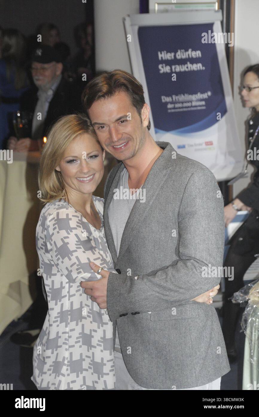 Helene Fish and Florian Silbereisen during the after-show party after ...