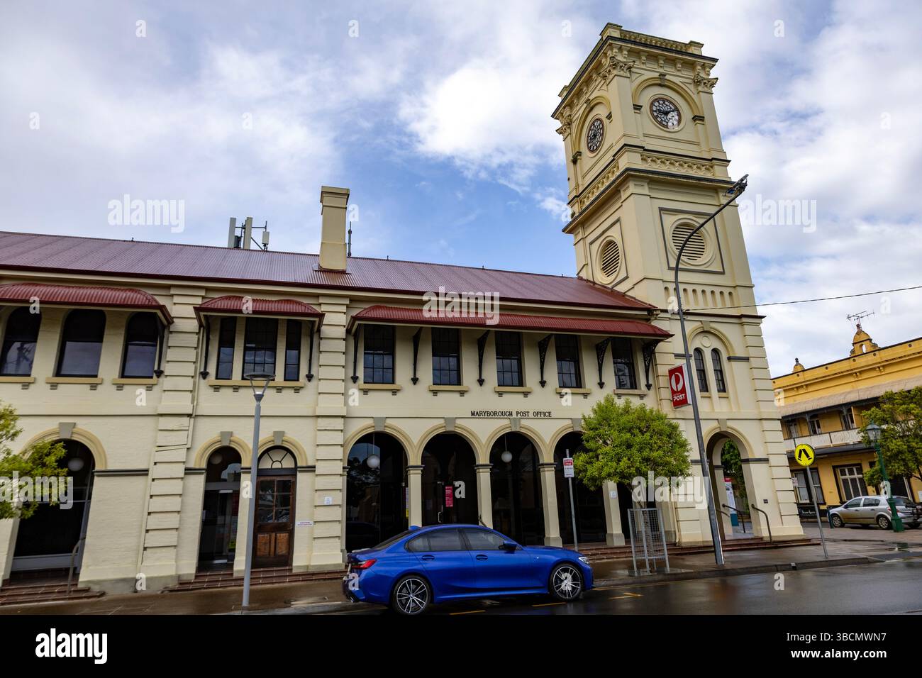 Facade of the Old Post Office, built in 1866 in Renaissance Revival and ...