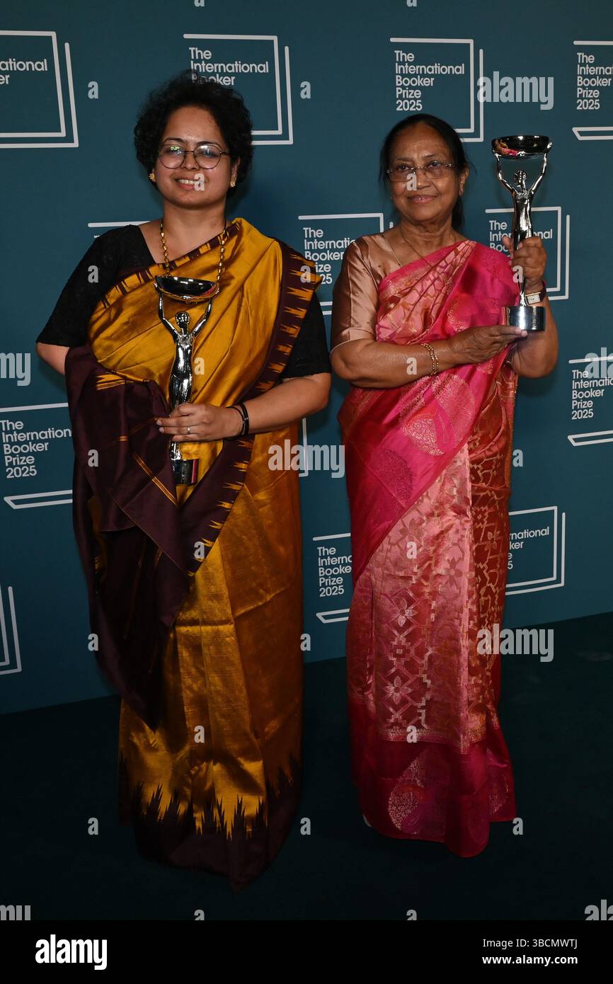 LONDON, UK. 20th May, 2025. Translator Deepa Bhasthi and Author Banu ...