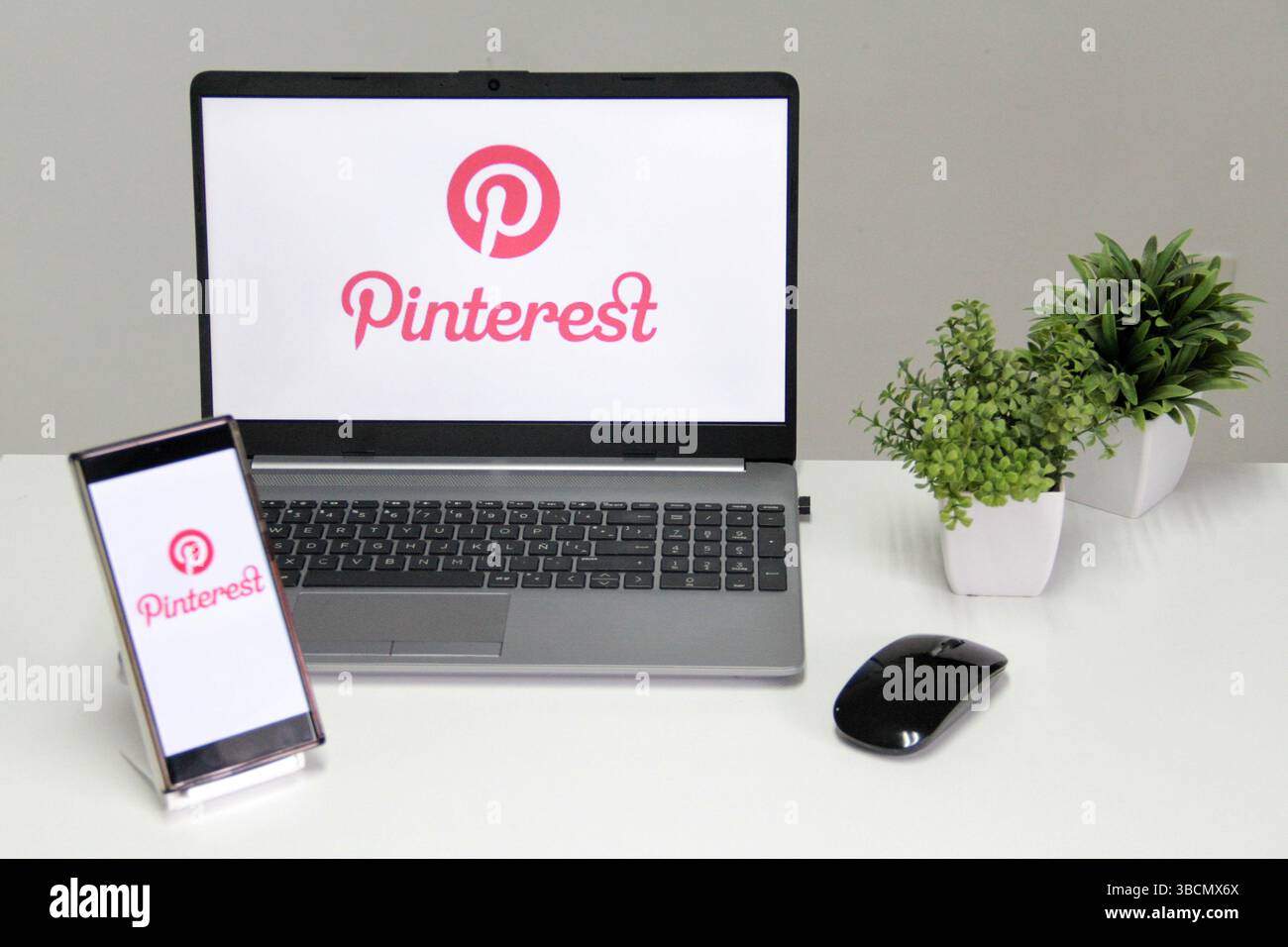 Mexico City, Mexico - Feb 22, 2025: Pinterest is a visual discovery web ...