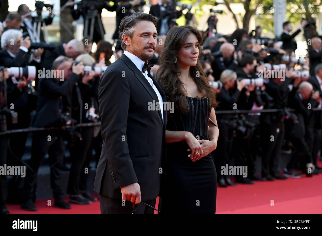 Cannes, France. 20th May, 2025. James Franco and Izabel Pakzad arrive ...