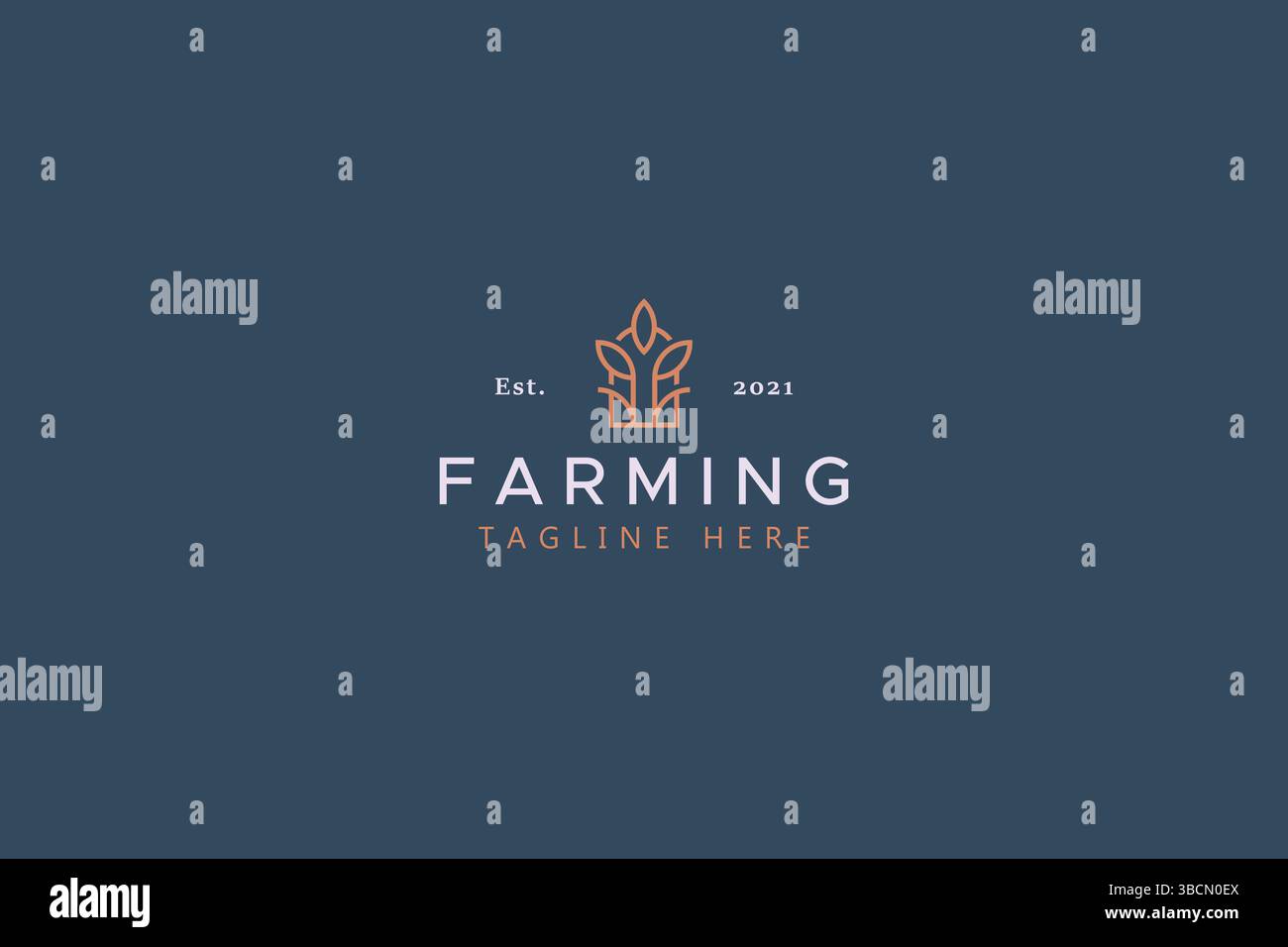 Farm and Nature Abstract Creative Logo Concept. Gate and Fence Park ...