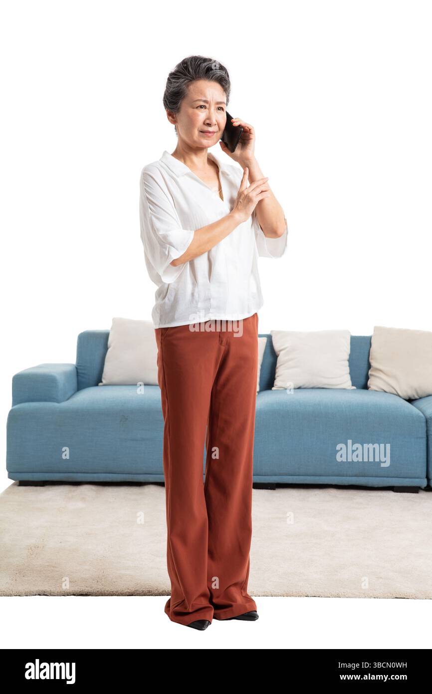 Older asian women Cut Out Stock Images & Pictures - Alamy